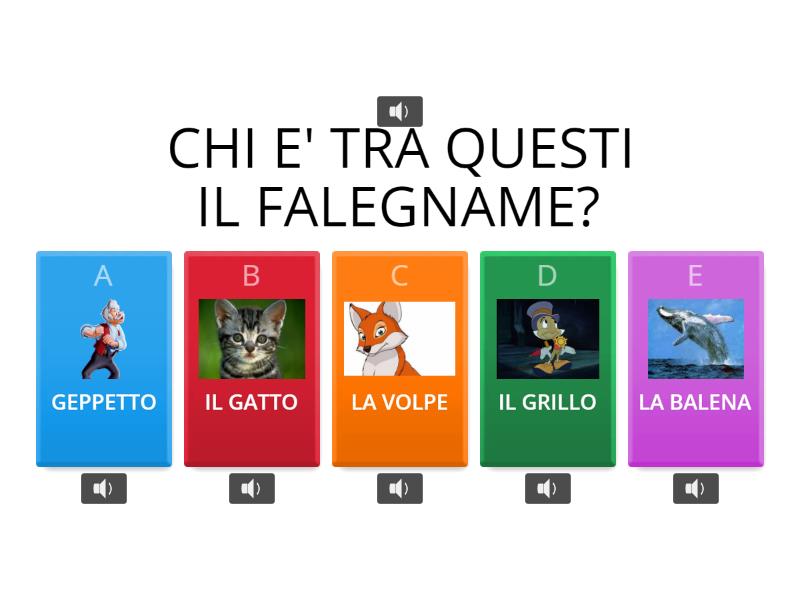 PINOCCHIO - Quiz