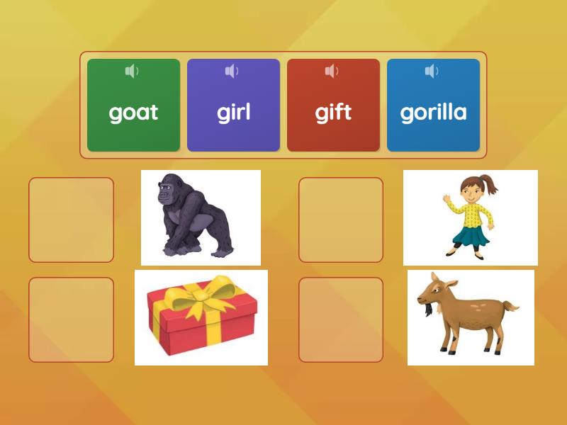 Oxford Phonics Letter Gg - Match up