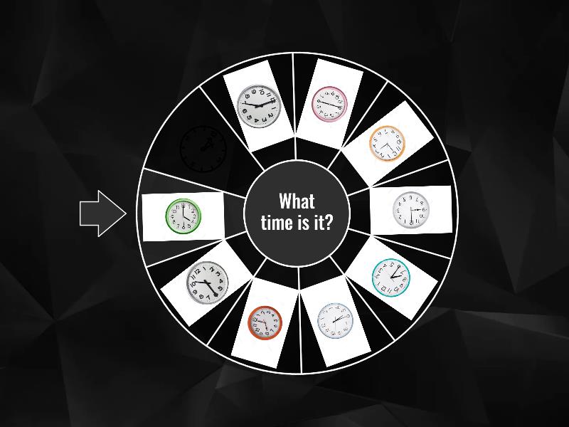 Telling time - Spin the wheel