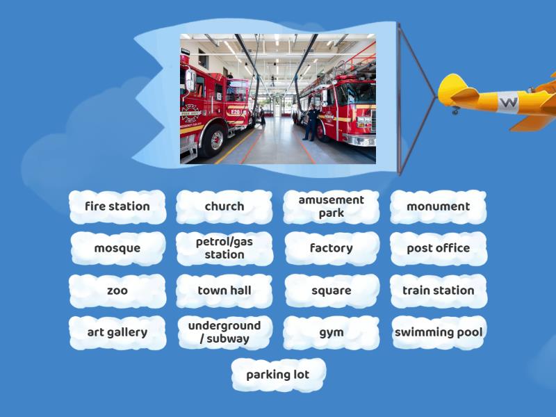 Match the photos with the places (5A) - Find the match