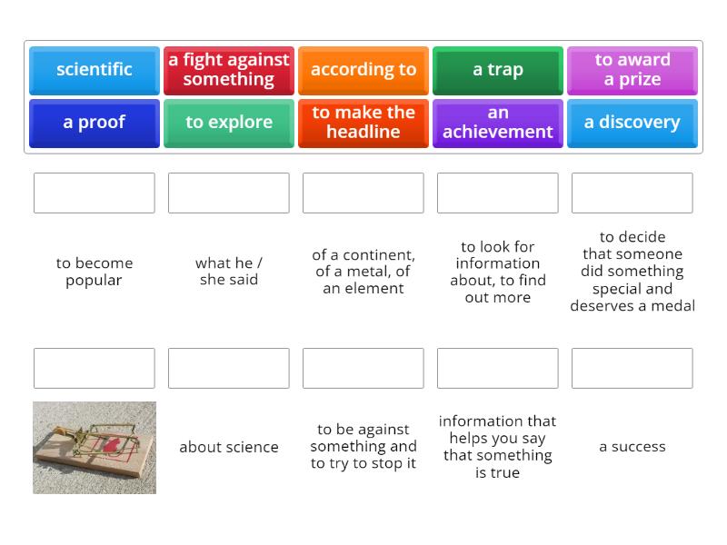 Unit 16_Prepare 4_Science_Match - Match up
