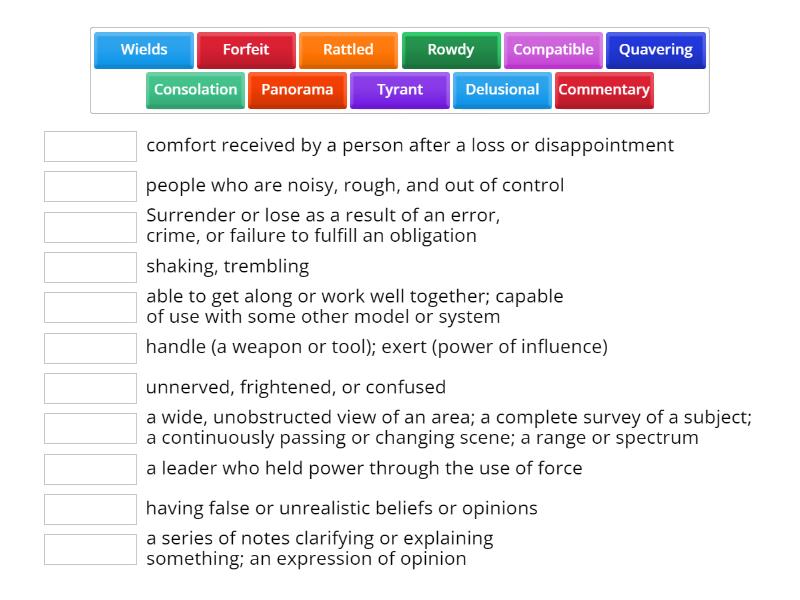Restart - Section 4, Chapters (19-25) - Match up