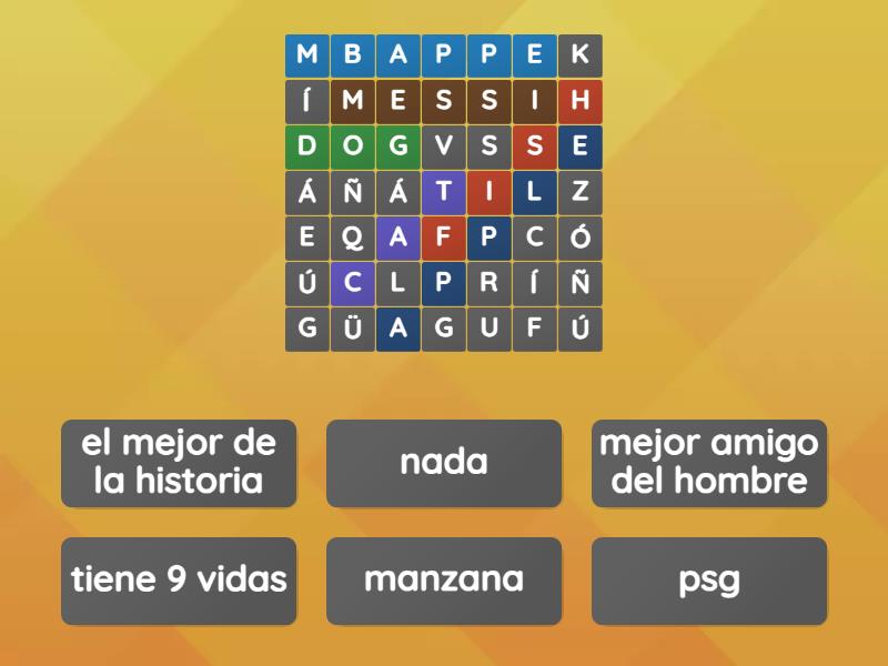 sopa de letras - Wordsearch