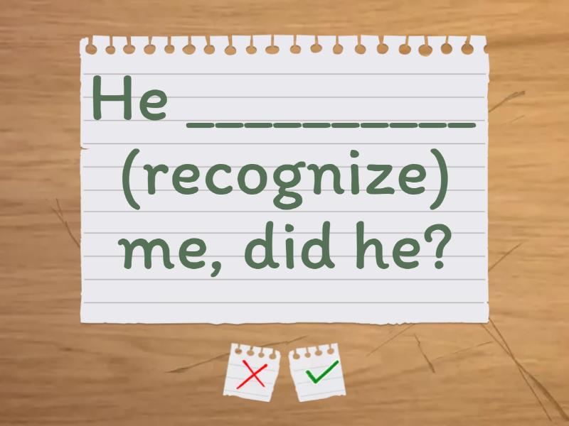ET 11 - Lesson 5 - Question tags - Flash cards