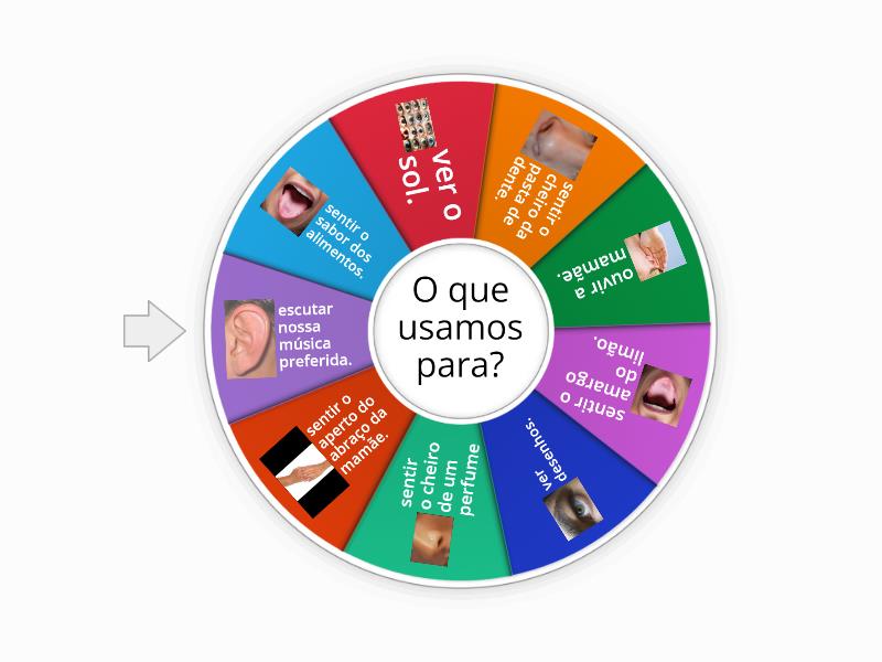 Roleta jogos dos sentidos - Random wheel