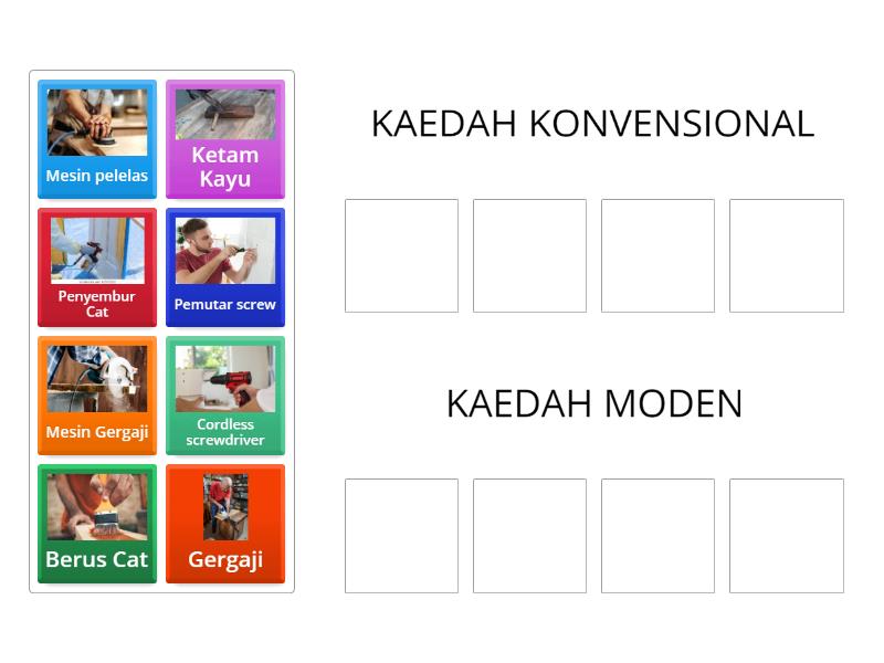 KAEDAH KONVENSIONAL VS KAEDAH MODEN - Group sort