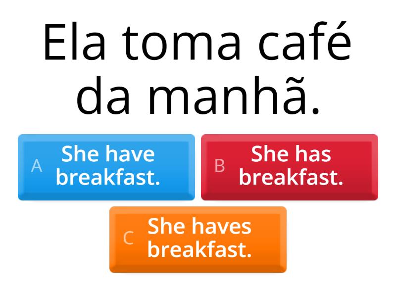 Simple Present - translation - Quiz