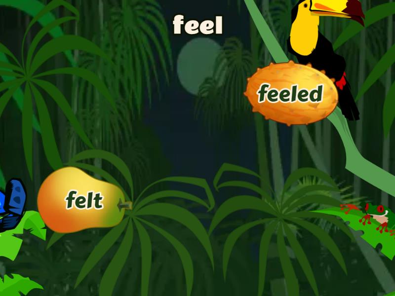 Past Simple- Irregular verbs - Flying fruit