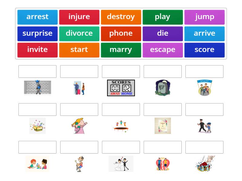 Regular verbs - Une las parejas