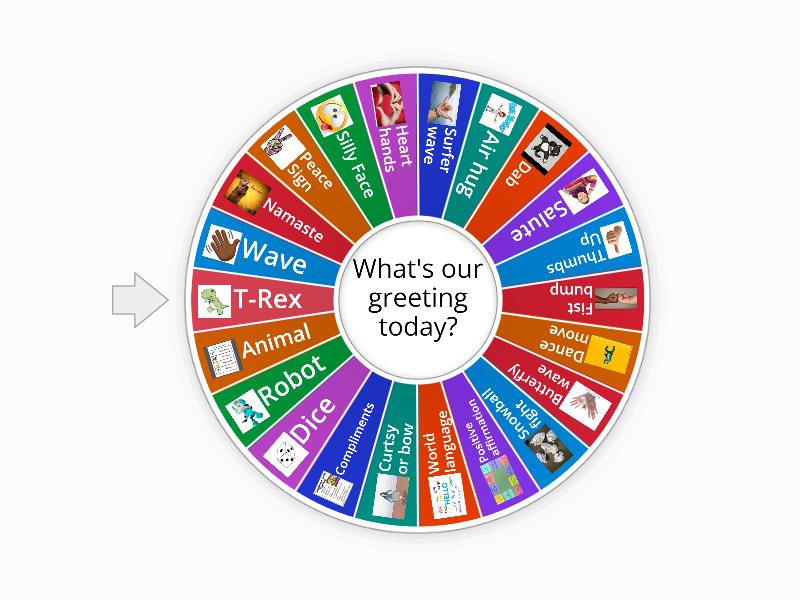 Morning Meeting Greetings - Spin the wheel