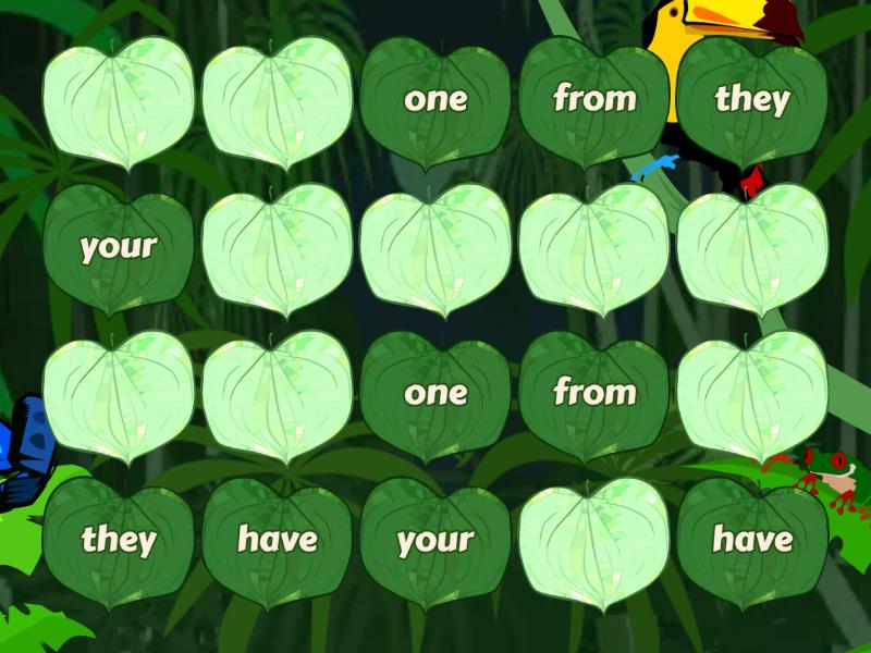 Irregular Words (1A + 1B Groups) - Matching pairs