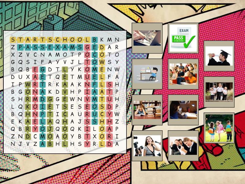 Today 3 U3A vocabulary - Wordsearch