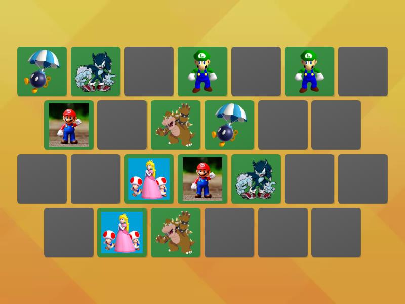 Memorice Super Mario - Matching pairs
