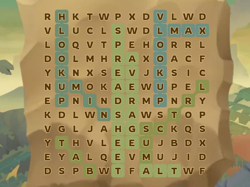 Spreadsheet - Wordsearch