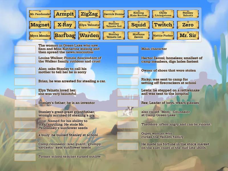 Holes (characters) - Match up