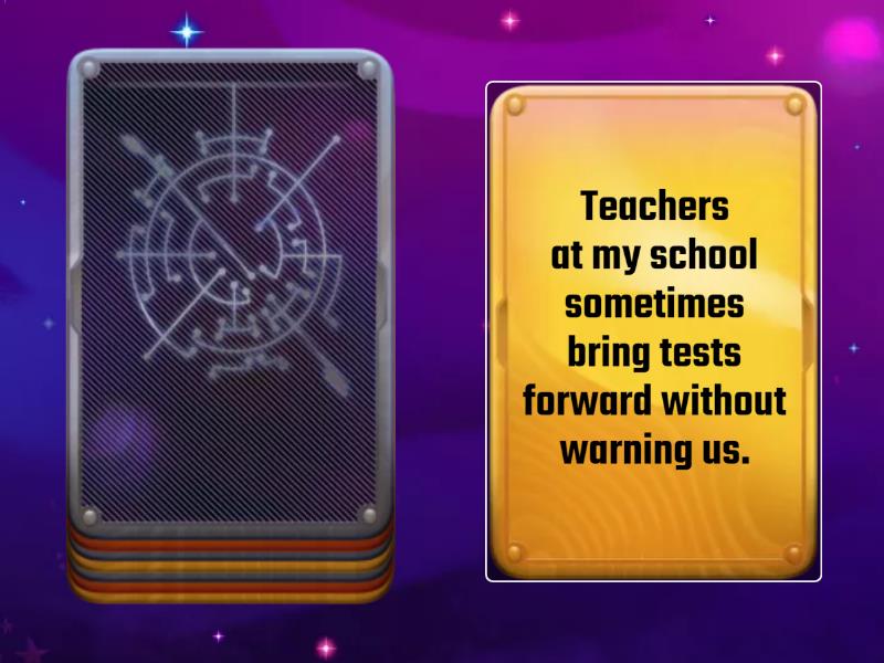 Time - Speaking cards