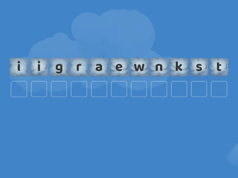 Summer Activities 2 - Anagram