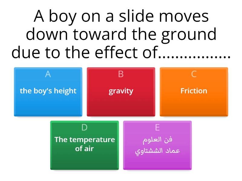 Effects of Gravity - Quiz