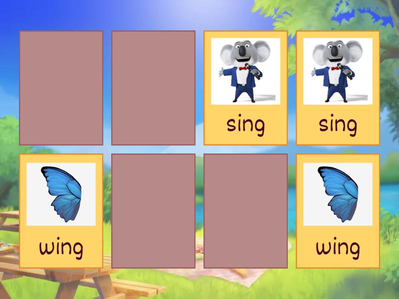 -ing primary game - Matching pairs