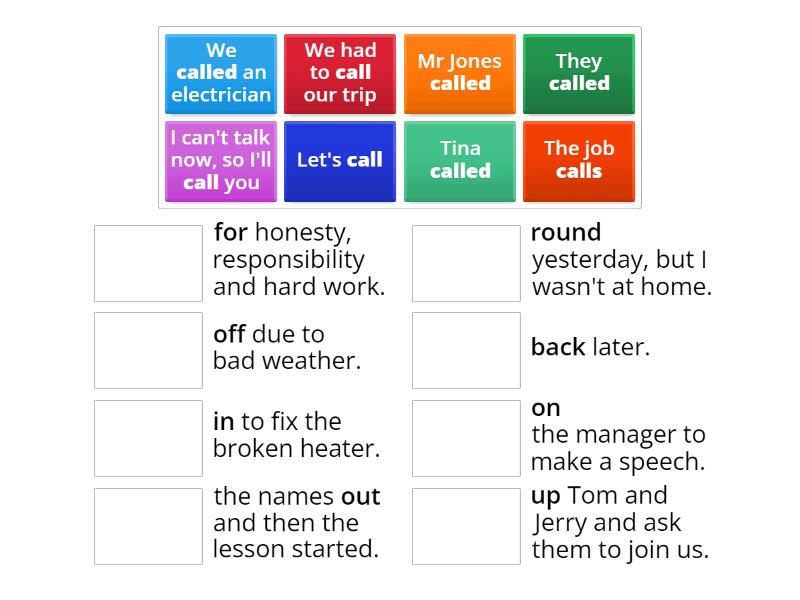 CloseUp B2 Phrasal Verbs - Match up