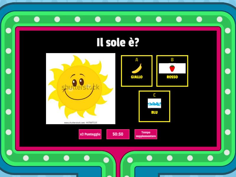 INDOVINA IL COLORE (colori primari) - Gameshow quiz