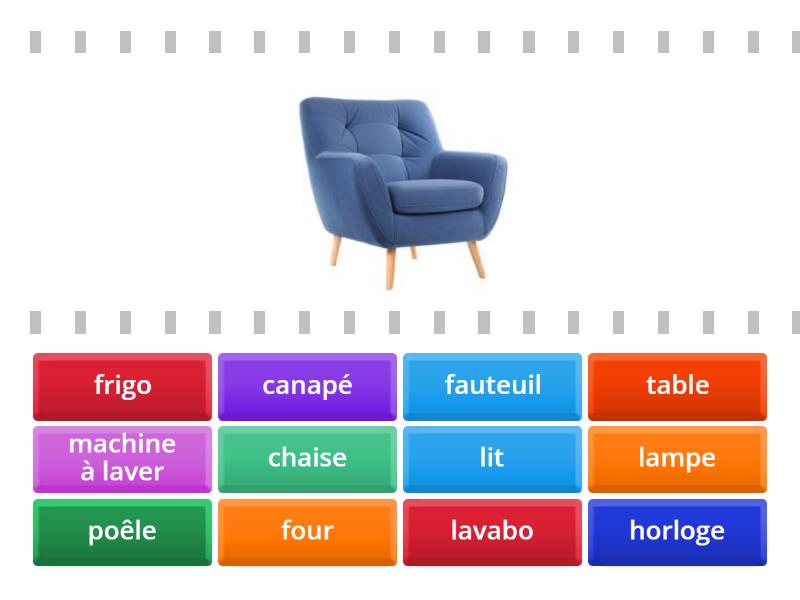 Les meubles de la maison - Find the match