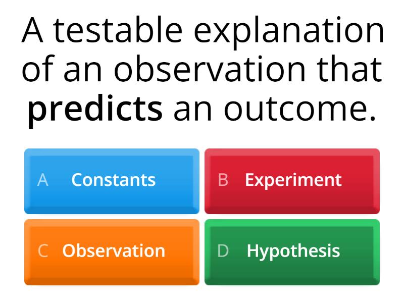 10 Scientific Method Questions - Quiz