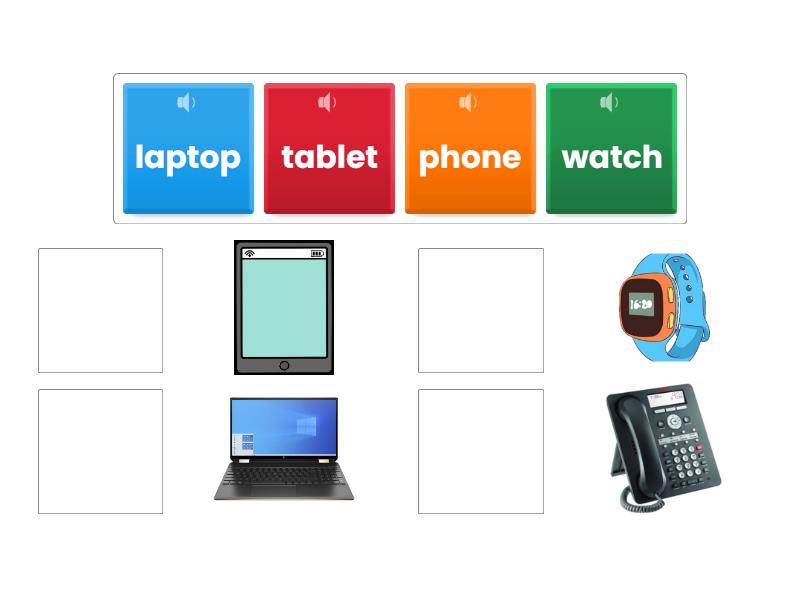 let's play 1(watch-tablet-phone-laptop) - Match up