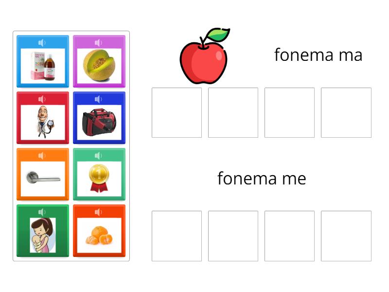 identificar correctamete los fonemas - Group sort