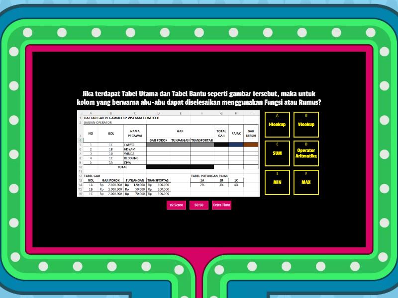 Pop Up Quiz 32 - Gameshow quiz