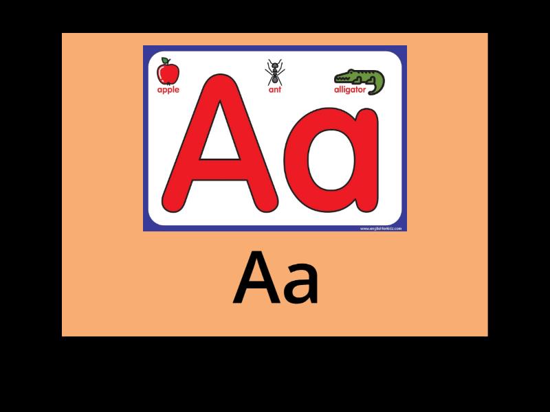 Letter Aa - Flash cards
