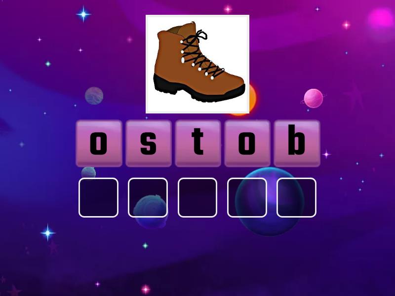 Clothes Starters YLE - Anagram