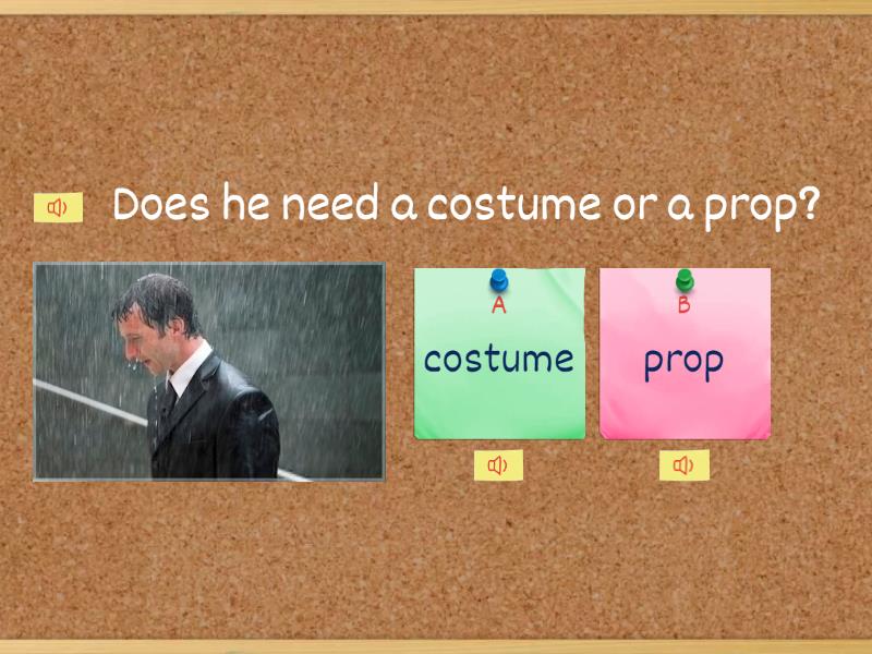 Costumes and Props help us solve problems - Quiz
