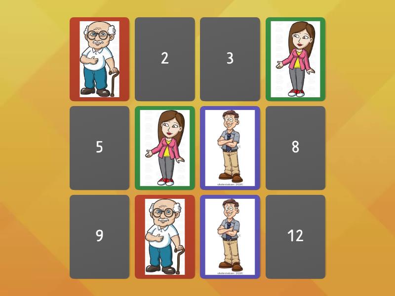 Family Members - Matching pairs