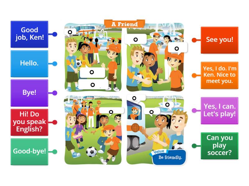 A Friend - Labelled diagram