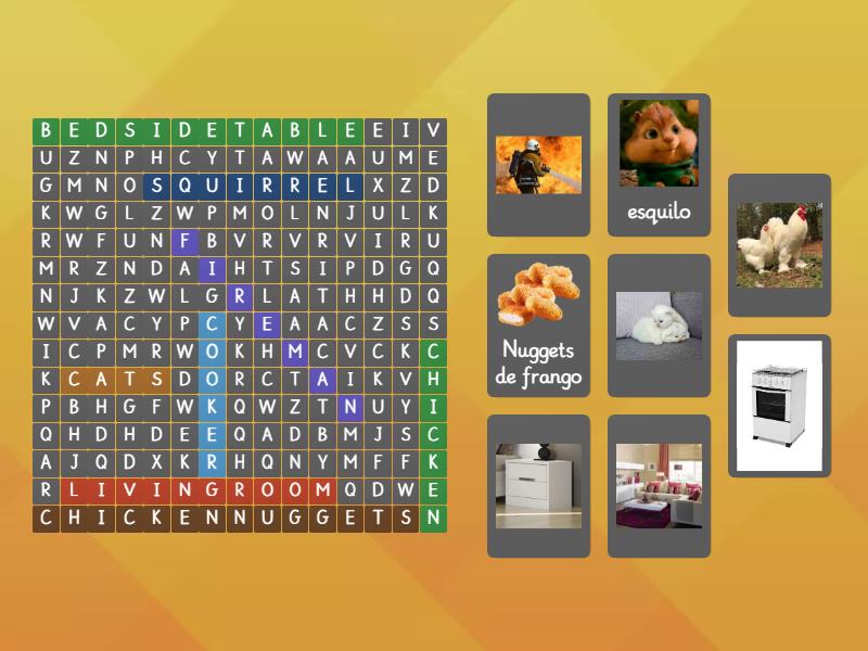 Vocabulary - Wordsearch