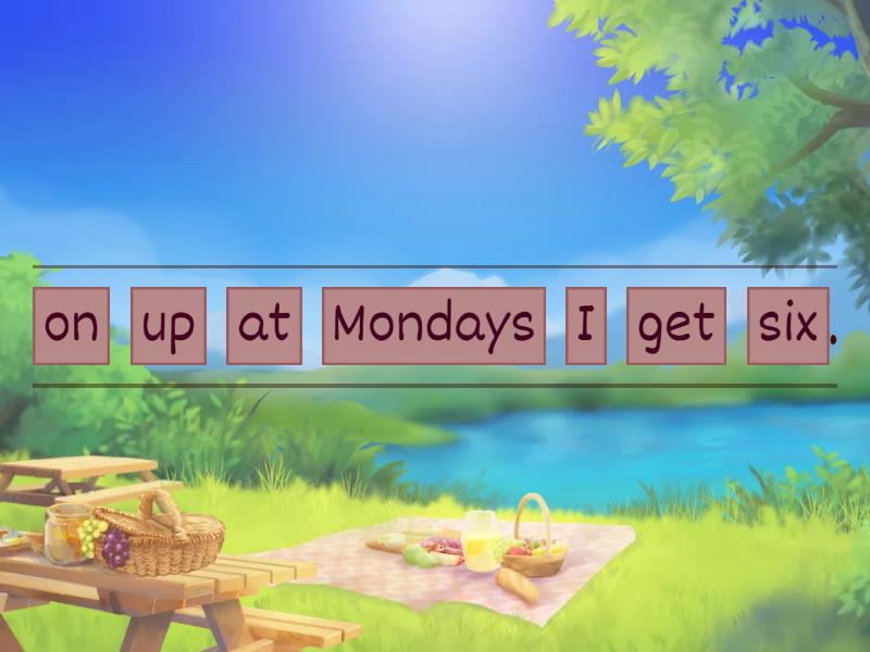 Put words into correct order - Unjumble