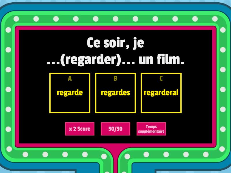 Le futur simple - Quiz télévisé