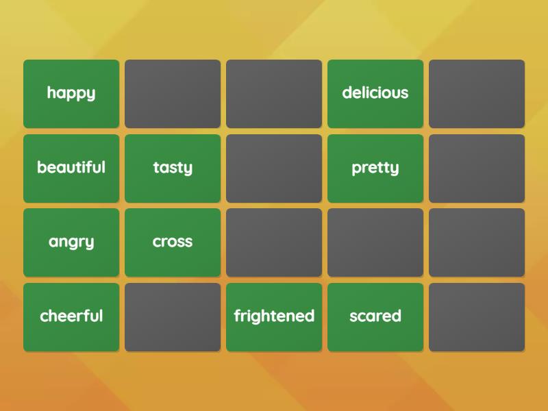 Match the Synonyms - Matching pairs