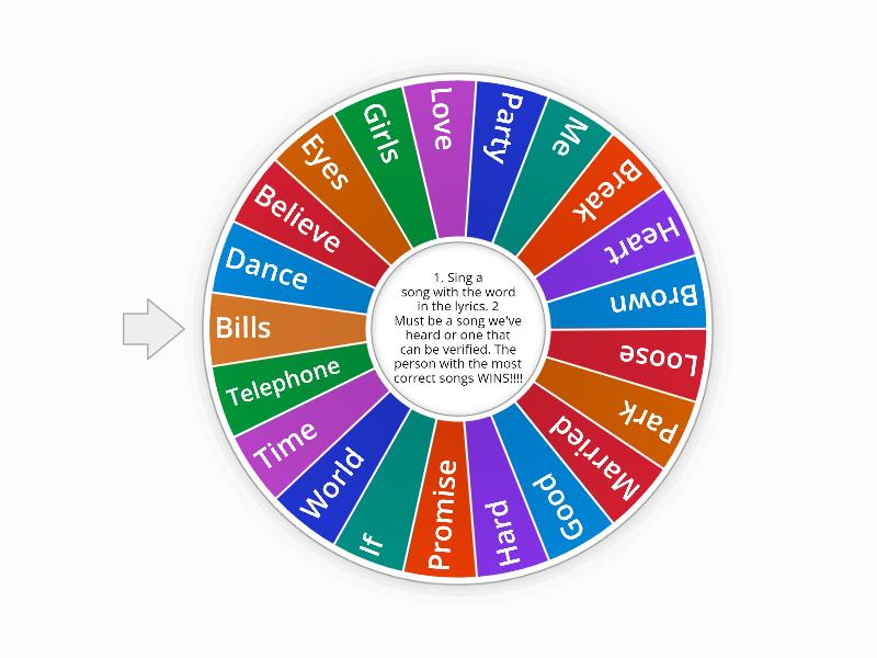 Songs - Spin the wheel