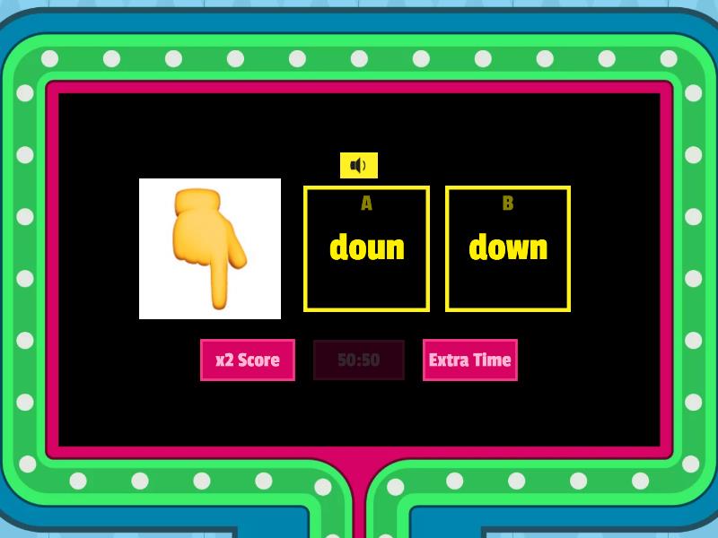 UFLI 96 ow/ou Dipthong Review - Gameshow quiz