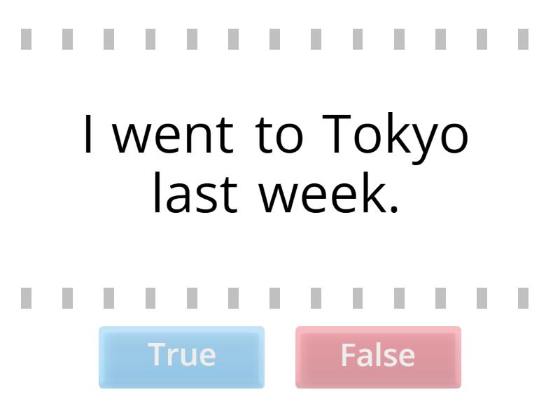 HIS Grammar Test - True or false