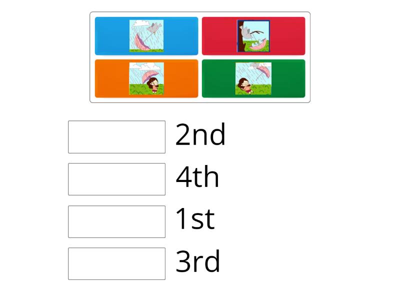 Sequencing of the story - Match up
