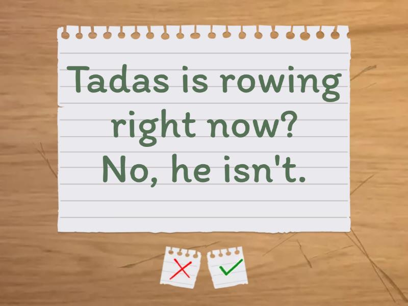 Correct the mistakes (Present Continuous) - Flash cards