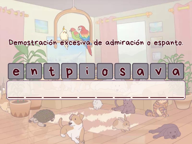 Vocabulario Capítulo 1 (5to grado) - Anagram