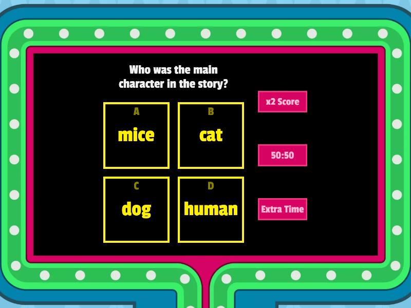 the holy cat story - Gameshow quiz