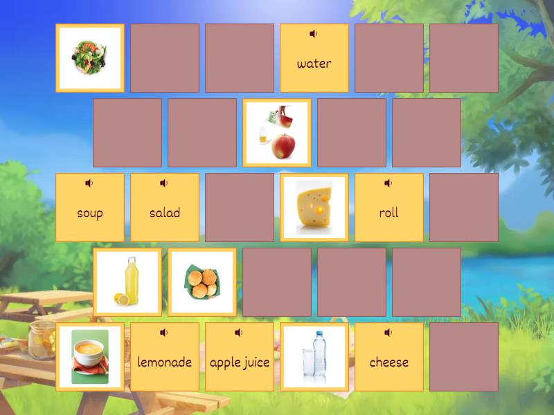 Unit 2 Words Pairs - Matching pairs