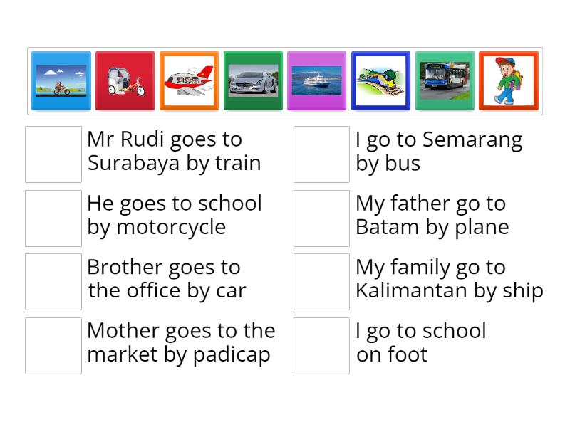 TRANSPORTATION - Match up
