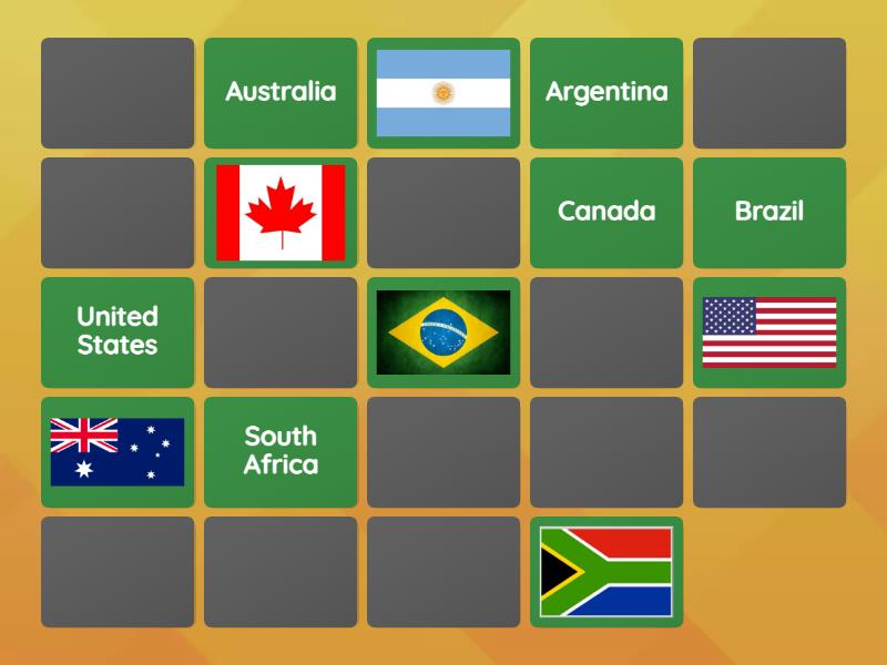 Countries I - Matching pairs