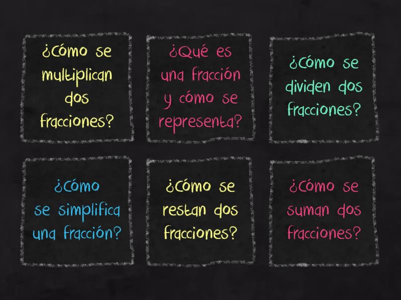 Operaciones con Fracciones - Flip tiles